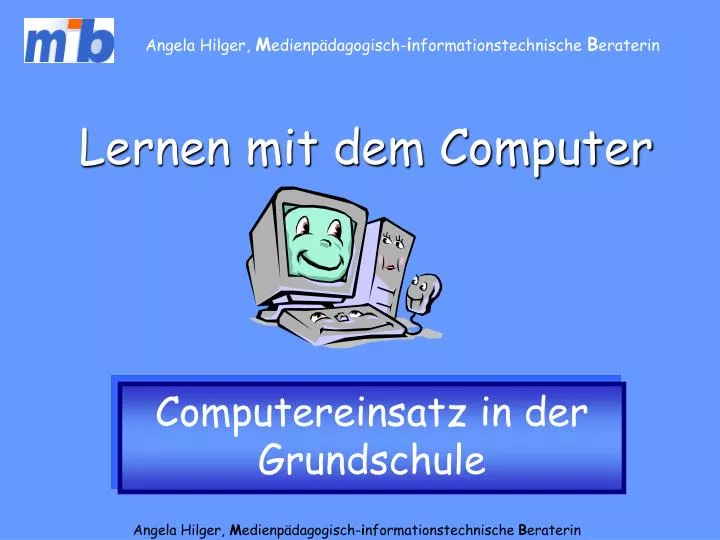 PPT - Lernen mit dem Computer PowerPoint Presentation, free download ...