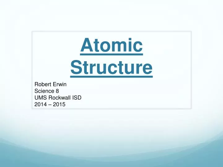 PPT - Atomic Structure PowerPoint Presentation, free download - ID:5662771