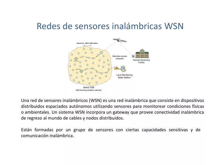 PPT - Redes de sensores inalámbricas WSN PowerPoint Presentation, free download - ID:5665583