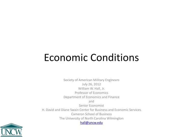 PPT - Economic Conditions PowerPoint Presentation, free download - ID ...