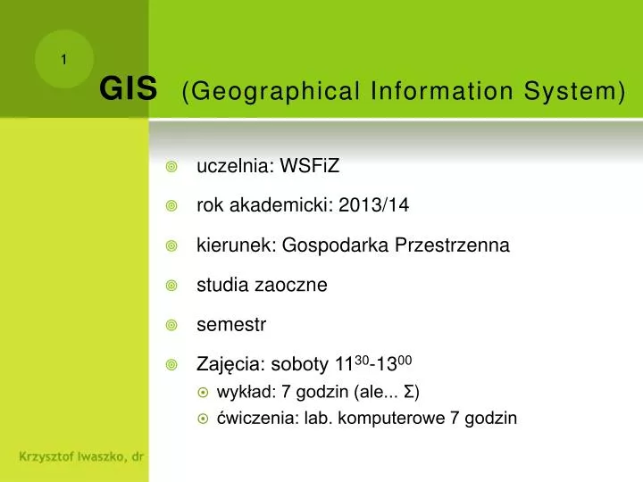 PPT - GIS (Geographical Information System) PowerPoint Presentation ...