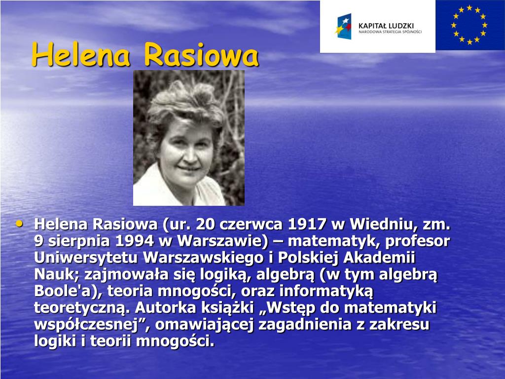 PPT - Słynne Polskie MATEMATYCZKI PowerPoint Presentation, free ...