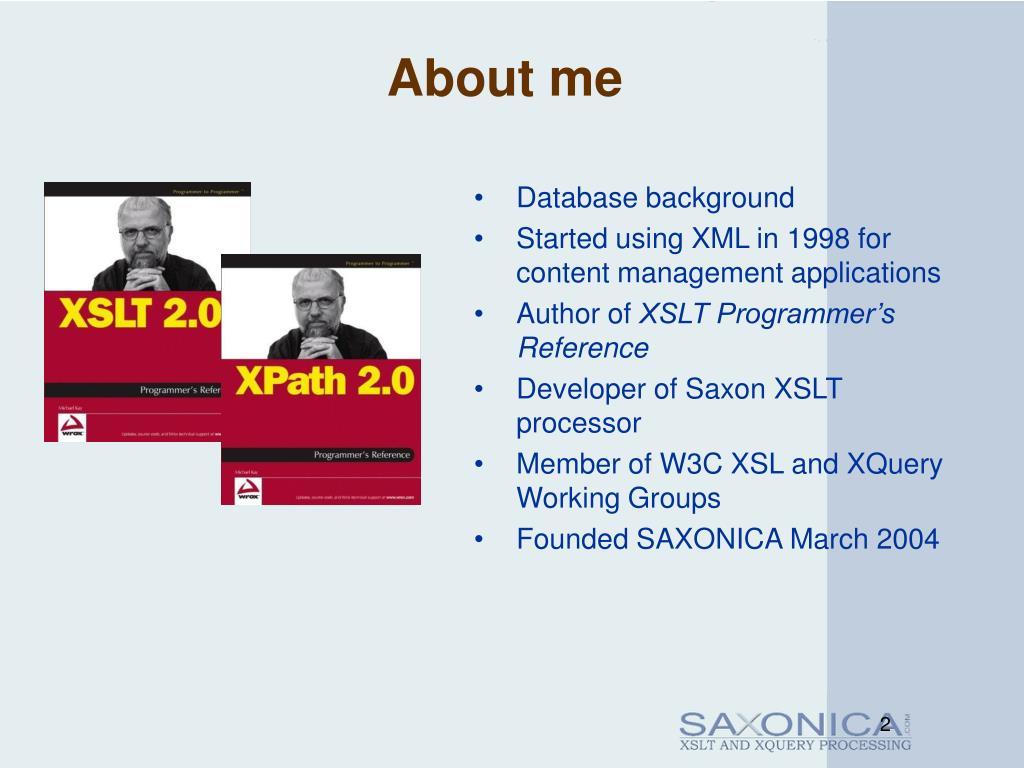 Ppt Xml Processing Moves Forward Xslt 20 And Xquery 10 Powerpoint Presentation Id5666970