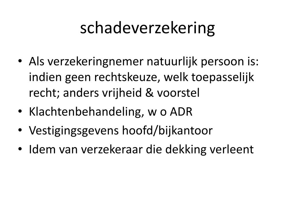 PPT - Wie is de verzekeringnemer? Het begrip consument in de ...