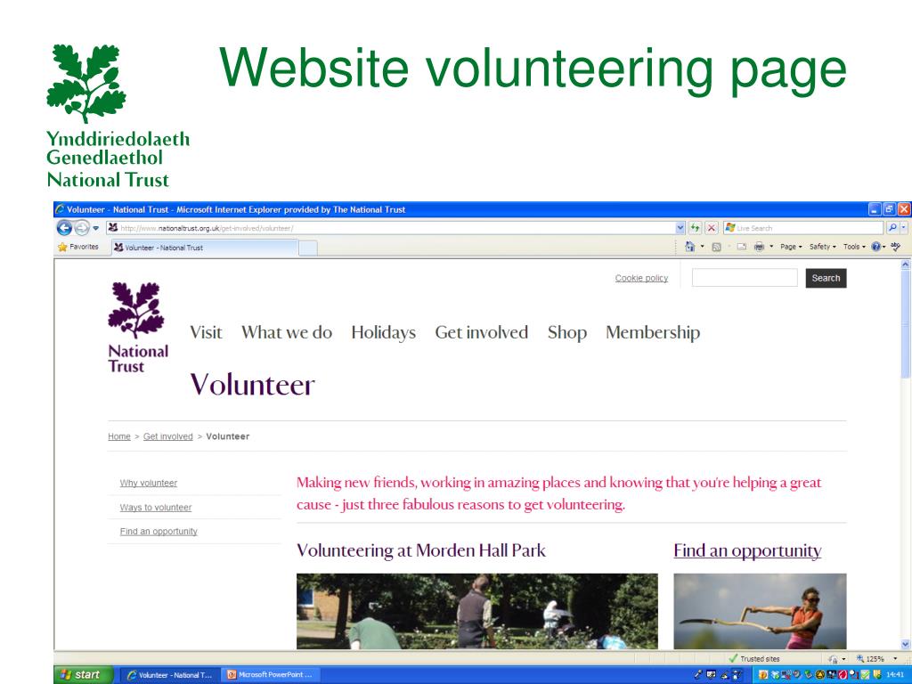 PPT - Key elements: Annual volunteer survey Volunteer Journey – process ...