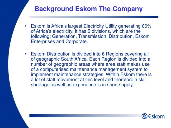 PPT - Application of R.C.M. type Maintenance Methodology within Eskom ...