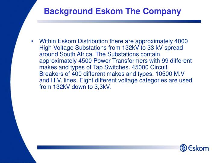 PPT - Application of R.C.M. type Maintenance Methodology within Eskom ...