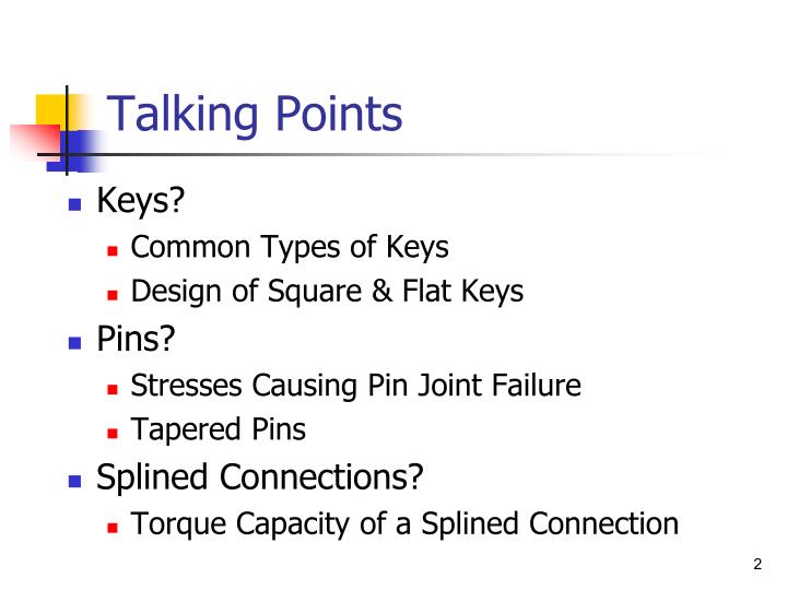 PPT - Keys, Pins, & Splines PowerPoint Presentation - ID:5670675