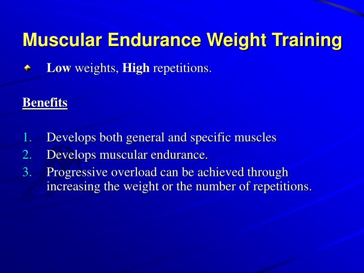 PPT - Muscular Endurance PowerPoint Presentation - ID:5670723