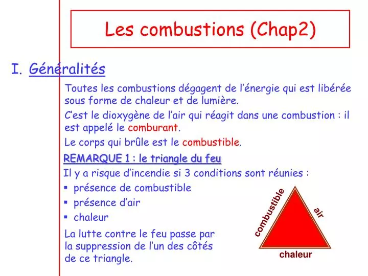 PPT - Les combustions (Chap2) PowerPoint Presentation, free download ...