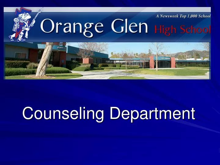 PPT - Counseling Department PowerPoint Presentation, free download - ID ...
