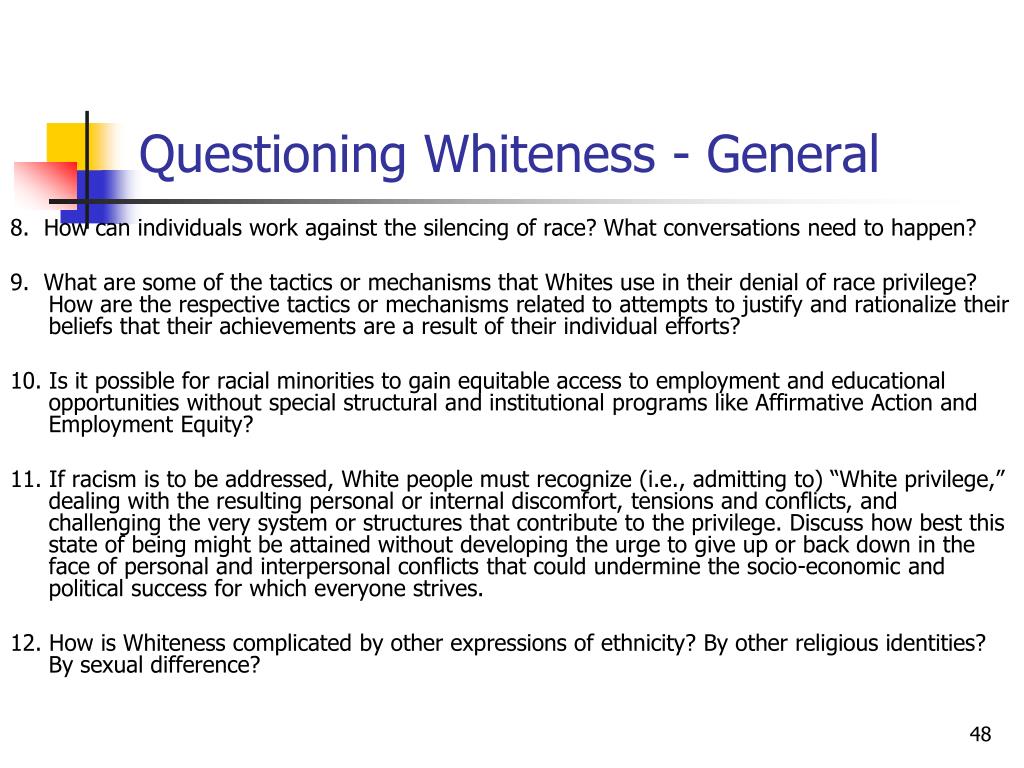 PPT - The Great White North? Translucent Whiteness in a Colour-Blind ...