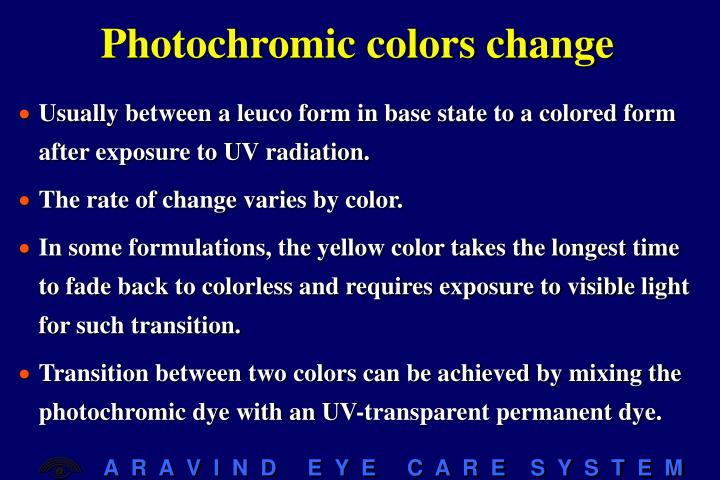 PPT - Photochromatic lenses PowerPoint Presentation - ID:5672243