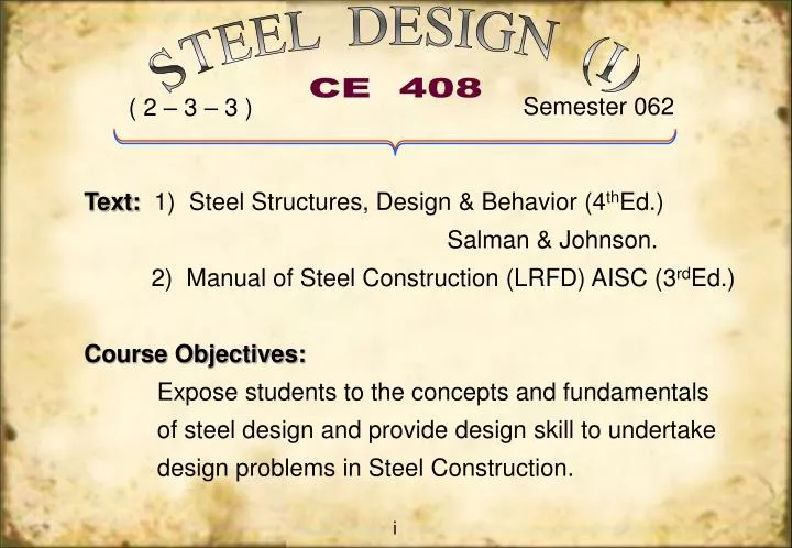 PPT - Text: 1) Steel Structures, Design & Behavior (4 th Ed ... PPT - Text: 1) Steel Structures, Design & Behavior (4 th Ed ...