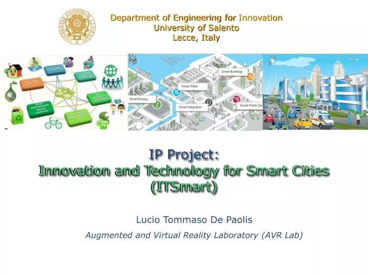 PPT - IP Project: Innovation and Technology for Smart Cities ( ITSmart ...