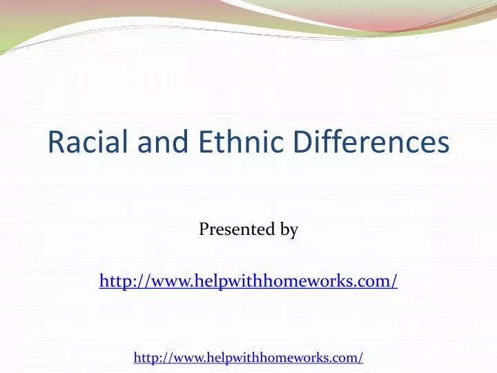 PPT - Racial and Ethnic Differences PowerPoint Presentation, free ...