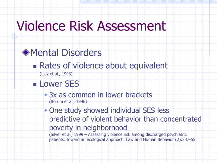 PPT - Violence Risk Assessment PowerPoint Presentation - ID:5674151