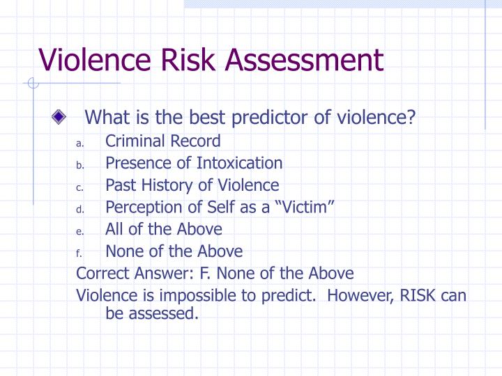 Violence Risk Assessment _ A Systematic Review of Violence Risk ...
