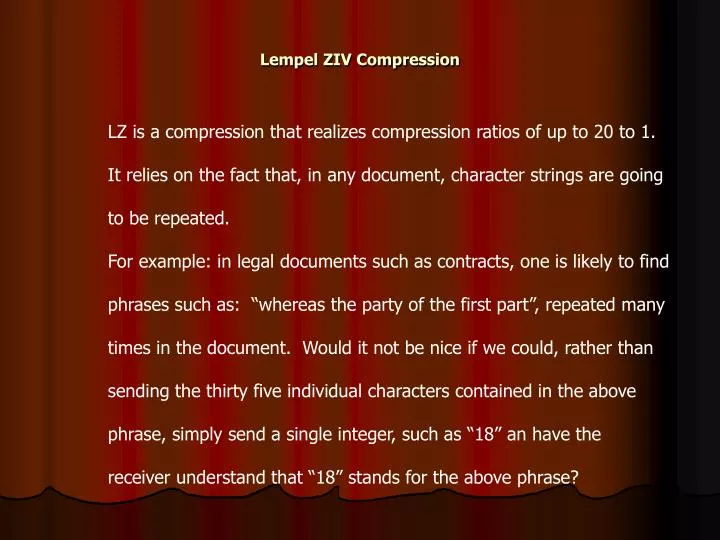 PPT - Lempel ZIV Compression PowerPoint Presentation, free download ...