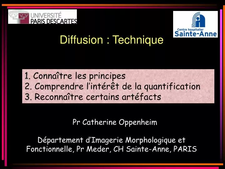 PPT - Diffusion : Technique PowerPoint Presentation, free download - ID ...