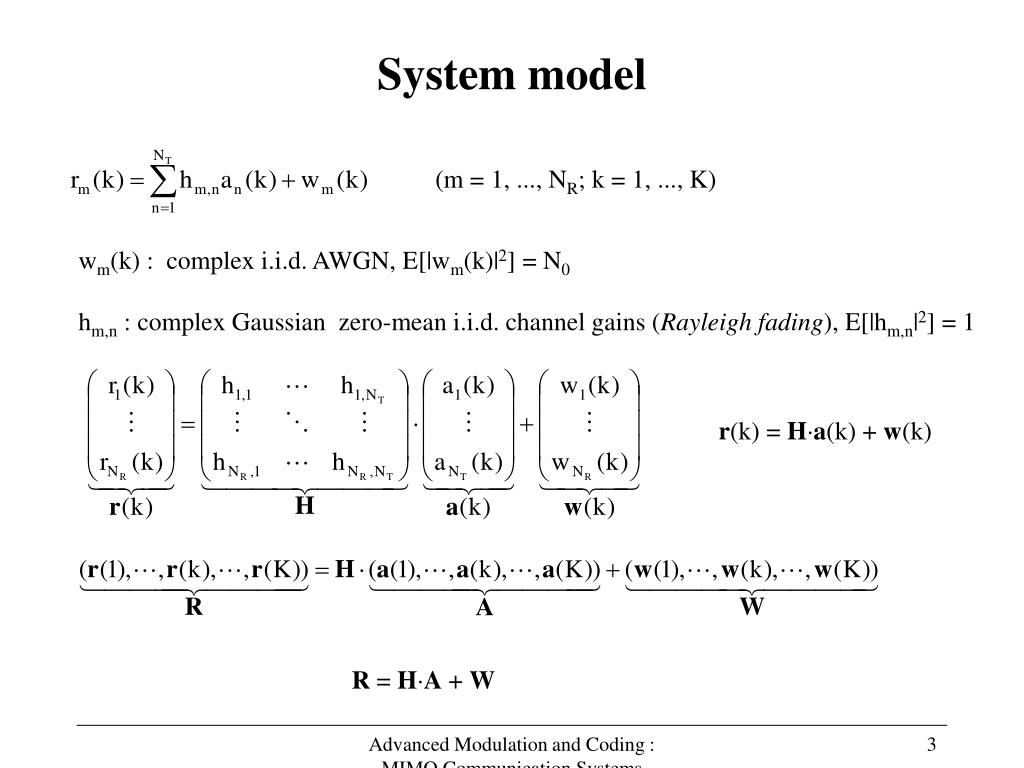 Ppt Multiple Input Multiple Output Mimo Communication Systems Powerpoint Presentation Id 9239