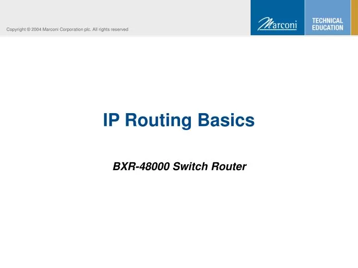 PPT - IP Routing Basics PowerPoint Presentation, free download - ID:5674692