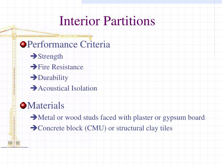 PPT - Chapter 23 Interior Walls & Partitions PowerPoint Presentation ...