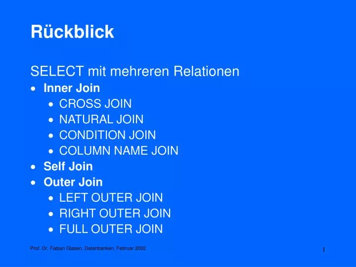 PPT - Rückblick PowerPoint Presentation, free download - ID:5675100