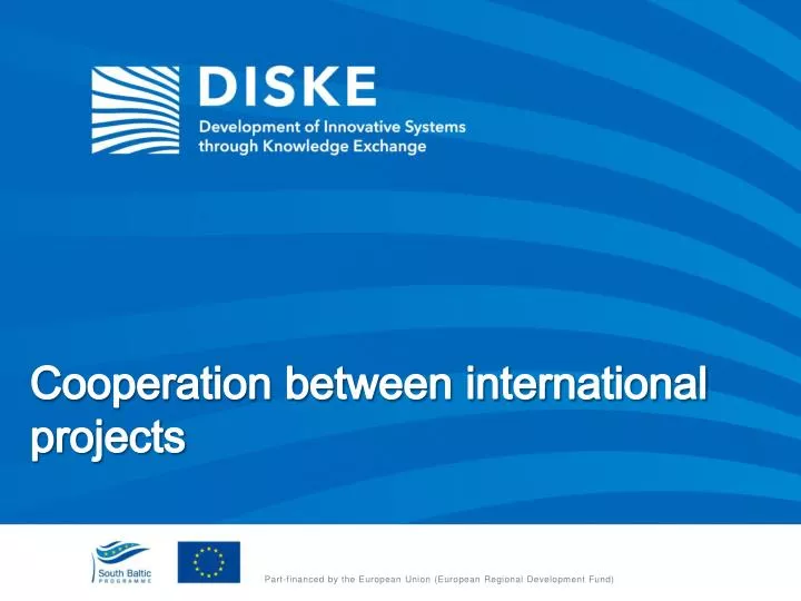 PPT - Cooperation between international projects PowerPoint ...