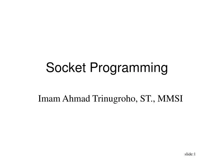 Ppt Socket Programming Powerpoint Presentation Free Download Id 0848