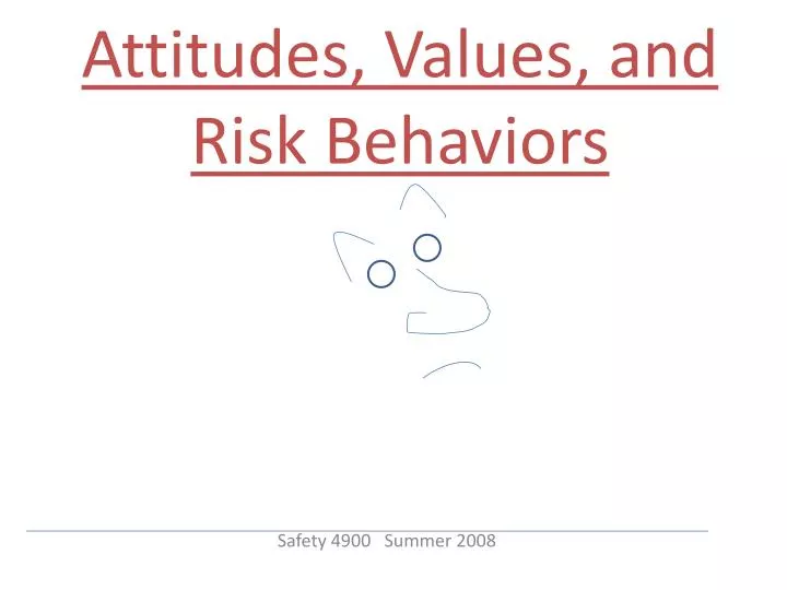 PPT - Attitudes, Values, and Risk Behaviors PowerPoint Presentation ...