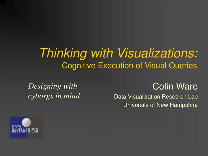 PPT - Thinking with Visualizations: Cognitive Execution of Visual ...