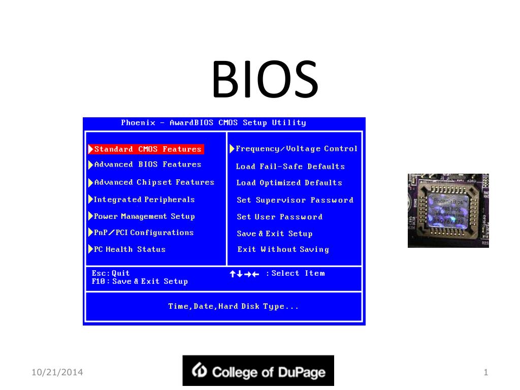 PPT BIOS PowerPoint Presentation Free Download ID 5677764