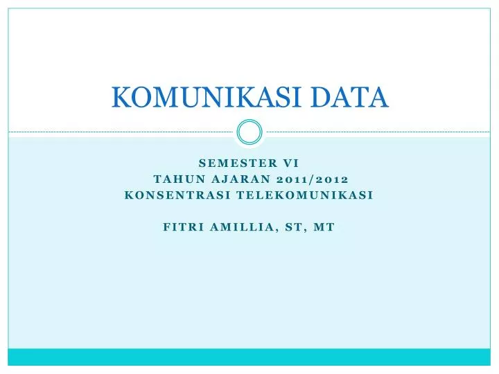 PPT - KOMUNIKASI DATA PowerPoint Presentation, free download - ID:5678324