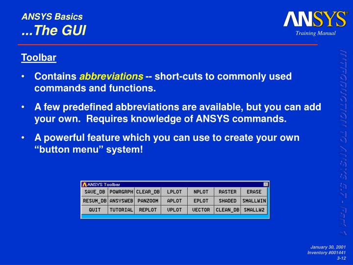 PPT - ANSYS Basics PowerPoint Presentation - ID:5679495