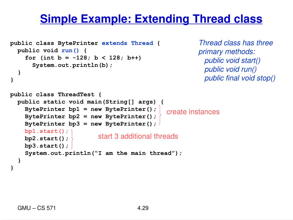 Ppt Cs 471 Lecture 4 Programming With Posix Threads And Java Threads George Mason University