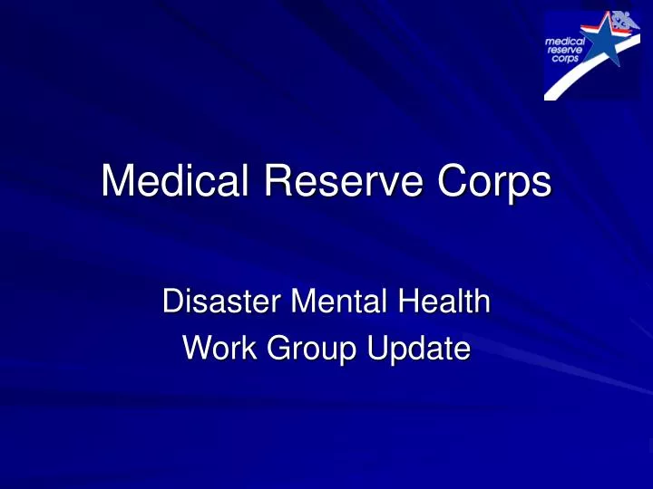 PPT - Medical Reserve Corps PowerPoint Presentation, free download - ID ...