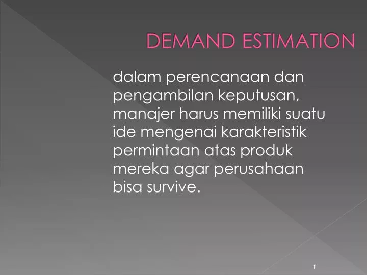 PPT - DEMAND ESTIMATION PowerPoint Presentation, free download - ID:5681089
