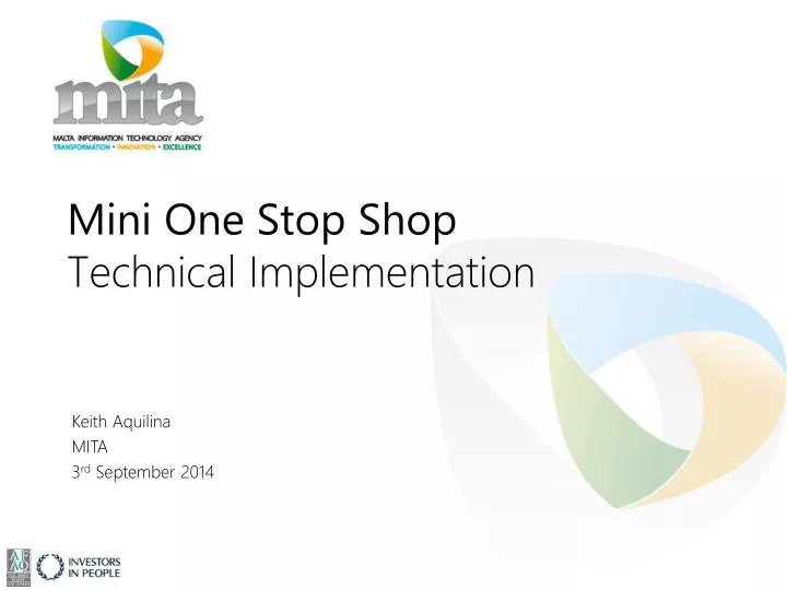 PPT - Mini One Stop Shop Technical Implementation PowerPoint ...