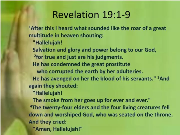 PPT - Revelation 19:1-9 PowerPoint Presentation, free download - ID:5683020