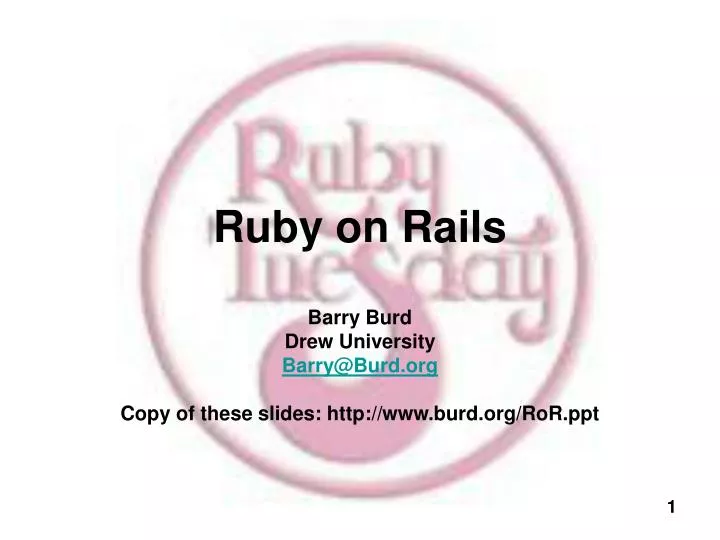 Ppt Ruby On Rails Powerpoint Presentation Free Download Id5683151
