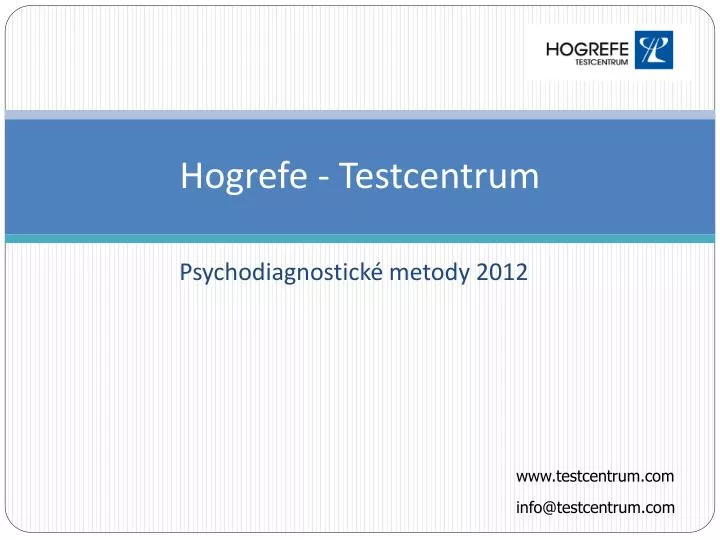 PPT - Hogrefe - Testcentrum PowerPoint Presentation, free download - ID ...