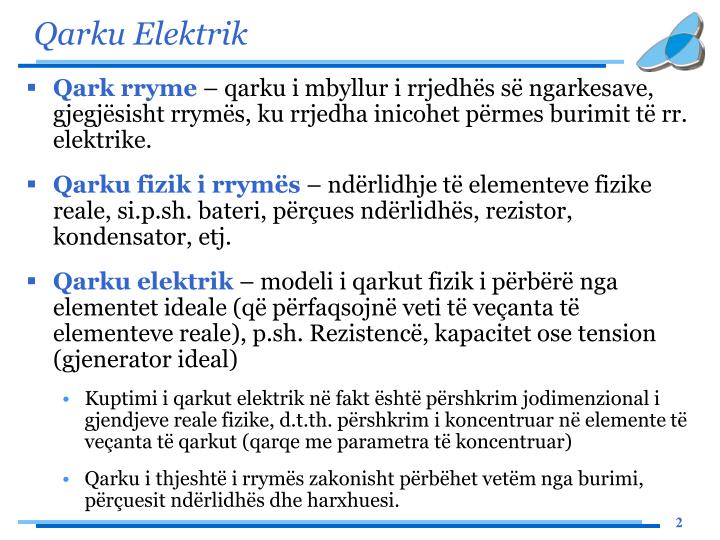 PPT - Bazat e Elektroteknikës Ligjërata: 5 Qarqet elektrike të rrymës ...