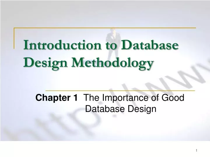 PPT - Introduction to Database Design Methodology PowerPoint ...