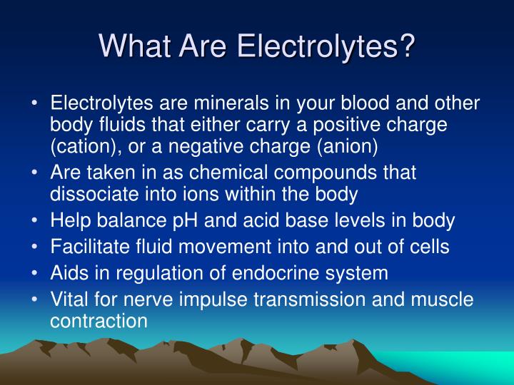 PPT - Electrolytes PowerPoint Presentation - ID:5684264