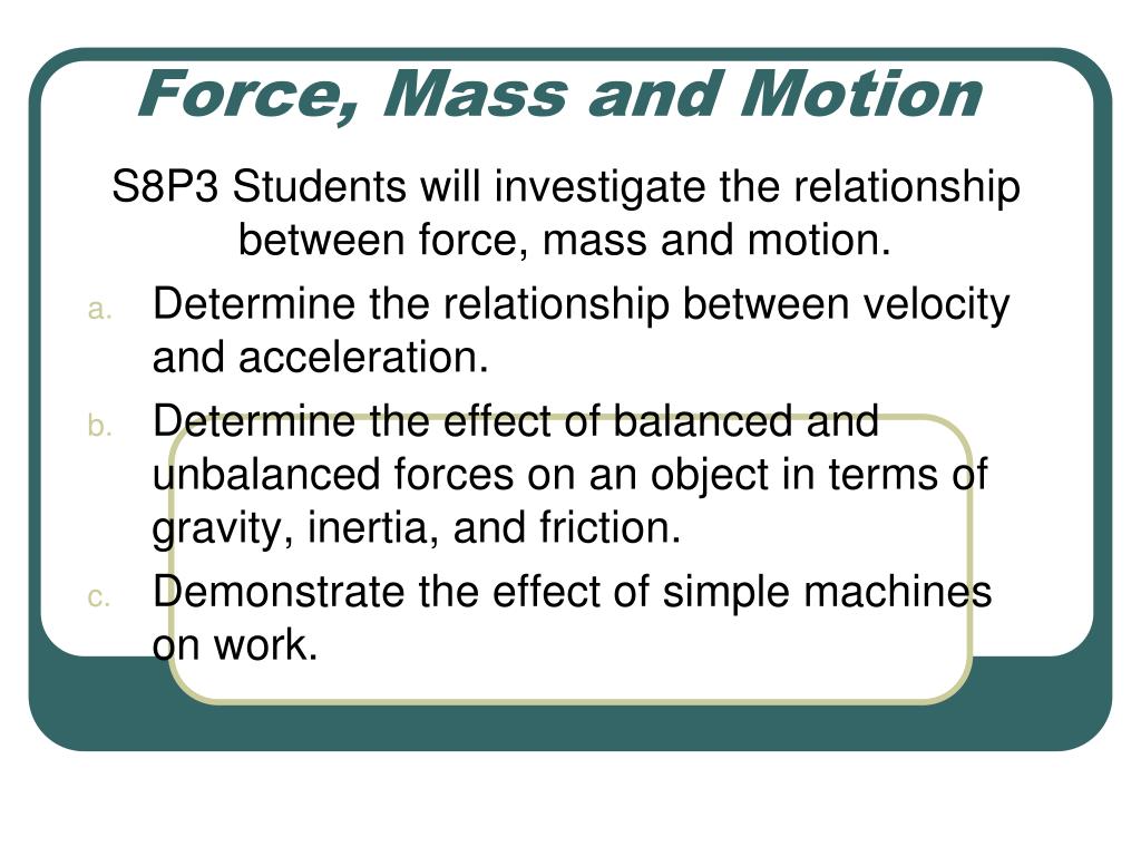 Explain The Relationship Between Force Mass And Acceleration at ... Explain The Relationship Between Force Mass And Acceleration at ...