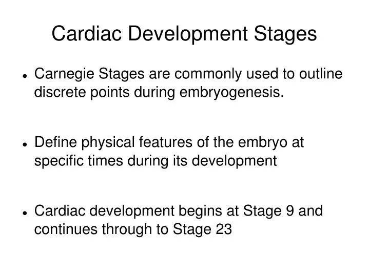 PPT - Cardiac Development Stages PowerPoint Presentation, free download ...