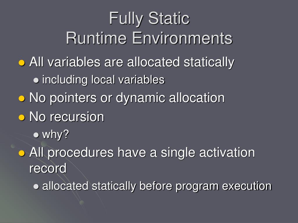 PPT - Runtime Environments PowerPoint Presentation, free download - ID ... PPT - Runtime Environments PowerPoint Presentation, free download - ID ...