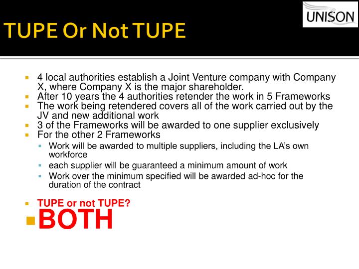 PPT - TUPE – The Benefits of effective TU engagement PowerPoint ...