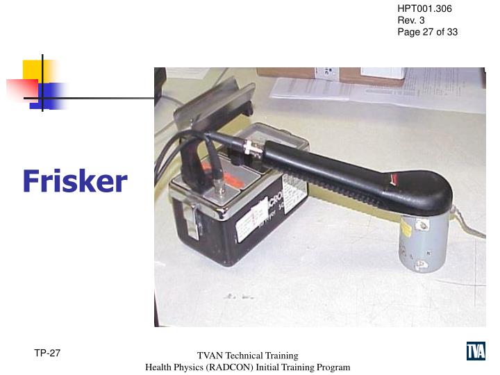 PPT - Response Checks of Portable Radiation Detection Instruments ...